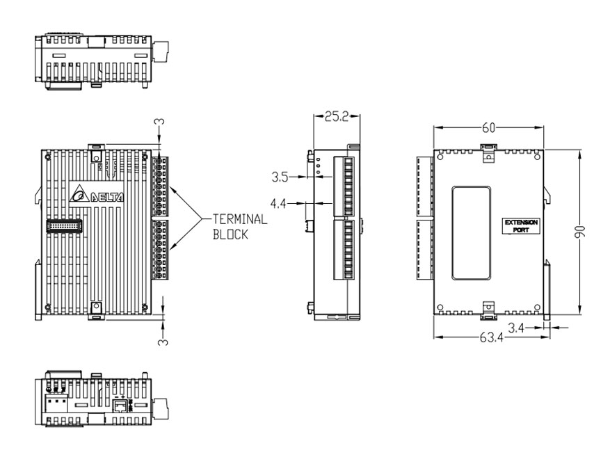 Delta DVP04DA-S2 DVP PLC Accessories - Buy Delta AC Drives, VFDs and Download Delta Manuals Online