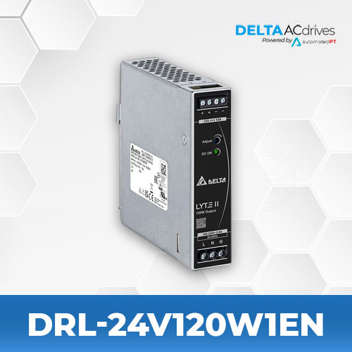Delta DRL-24V120W1EN DIN Rail LYTE II Series - Buy Delta AC Drives ...