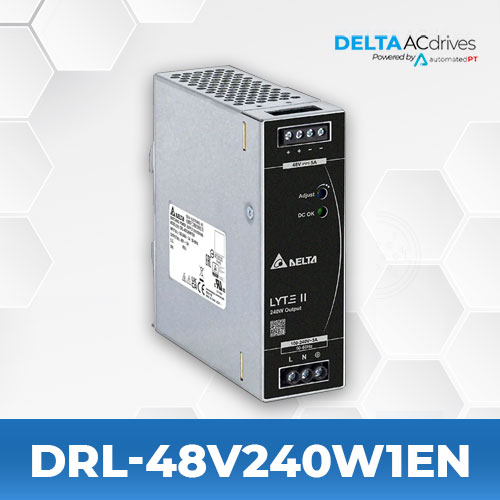 Delta DRL-48V240W1EN DIN Rail LYTE II Series - Buy Delta AC Drives ...
